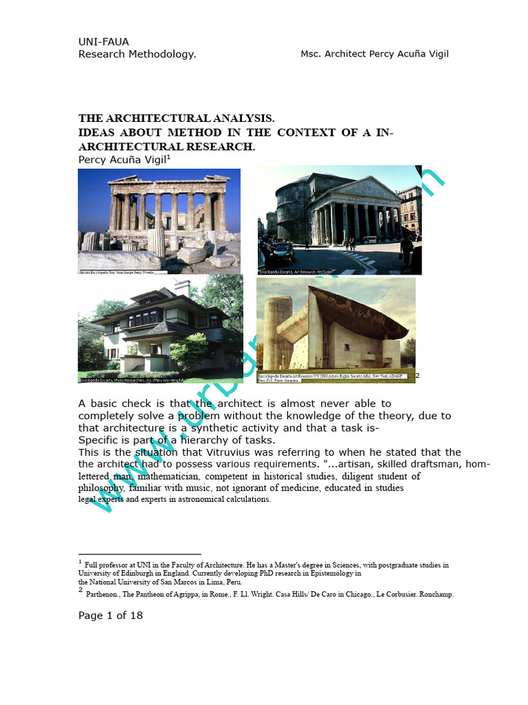 Architectural Research Methodology Guide | PDF | Immanuel Kant | A ...