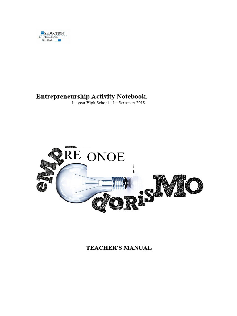 FINANCIAL EDUCATION - Teacher's Manual | PDF | Entrepreneurship | Cognition