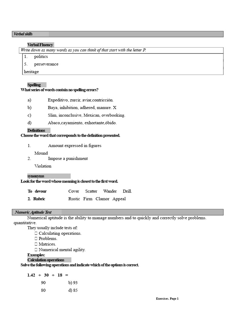Psychometric Test | PDF | Reason | Matrix (Mathematics)
