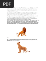 The Lion King Script | PDF