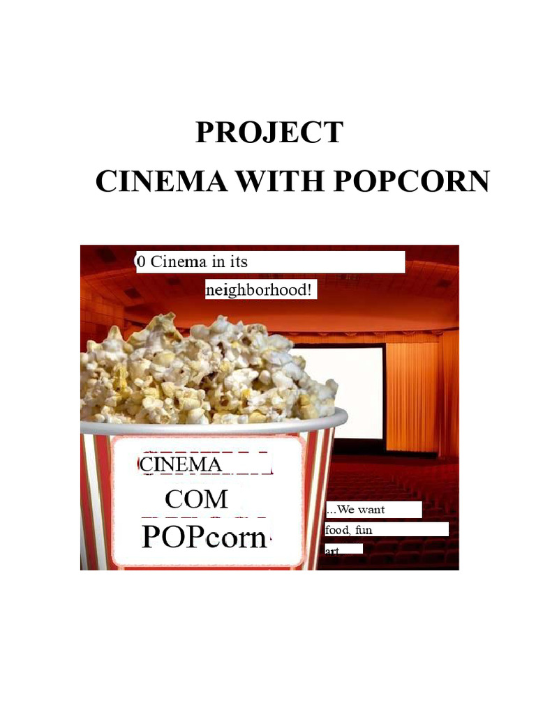 Cinema With Popcorn Project | PDF | Movie Theater | Communication