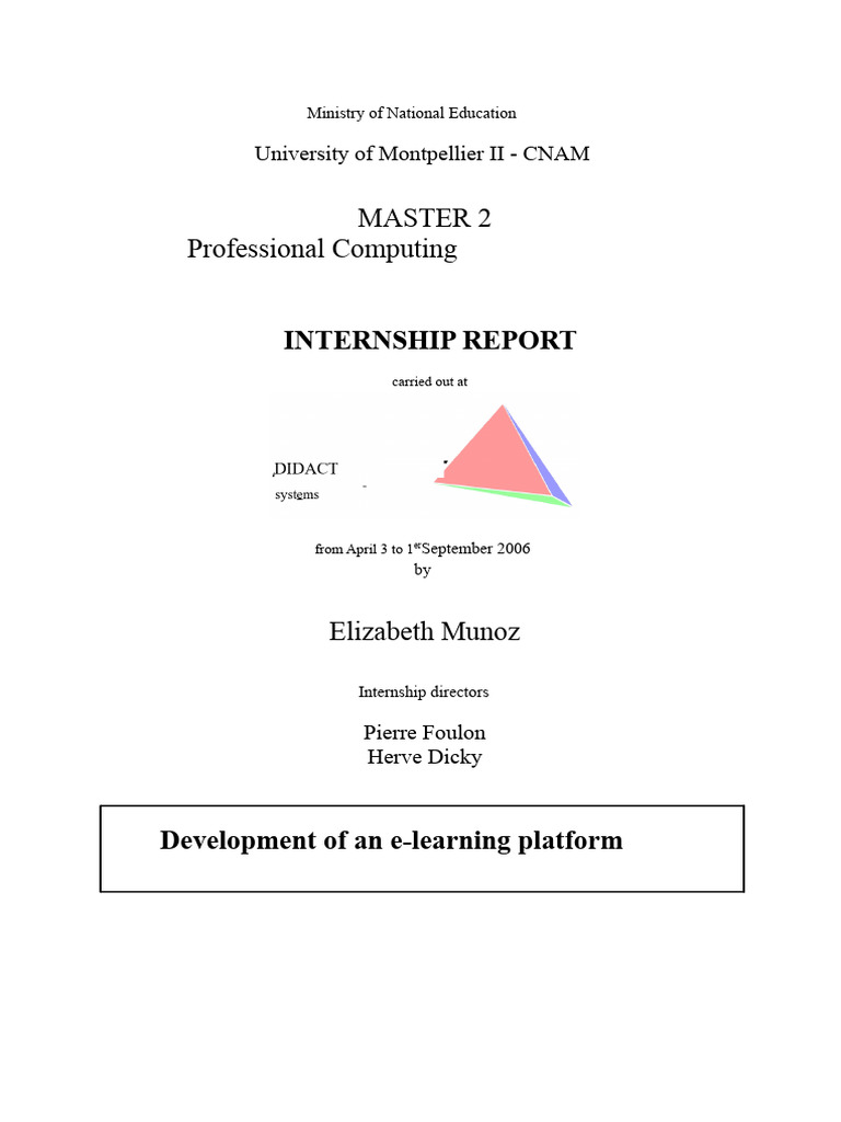 E-Learning Platform Development Report | PDF | My Sql | Php