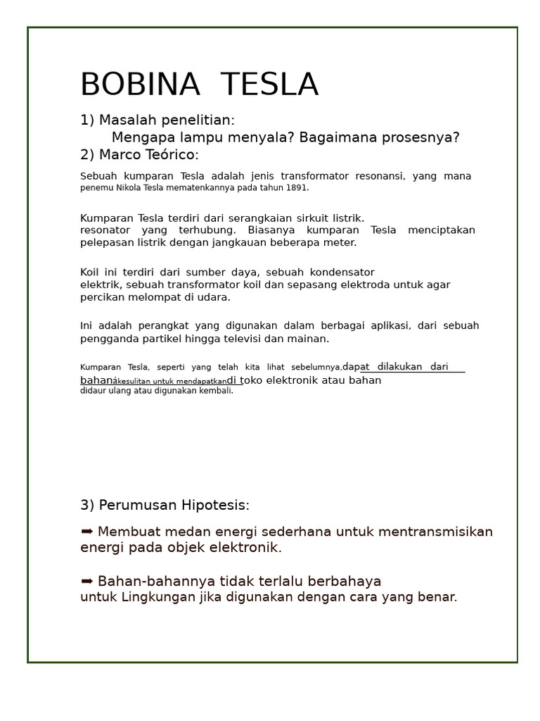 Kumparan Tesla | PDF