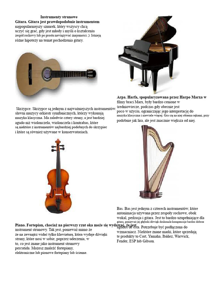 Instrumenty Strunowe | PDF