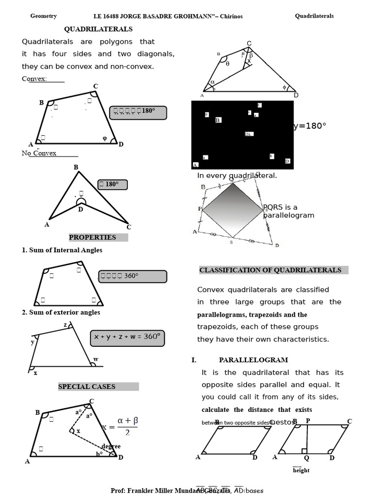 QUADRILATERALS | PDF | Rectangle | Euclidean Plane Geometry