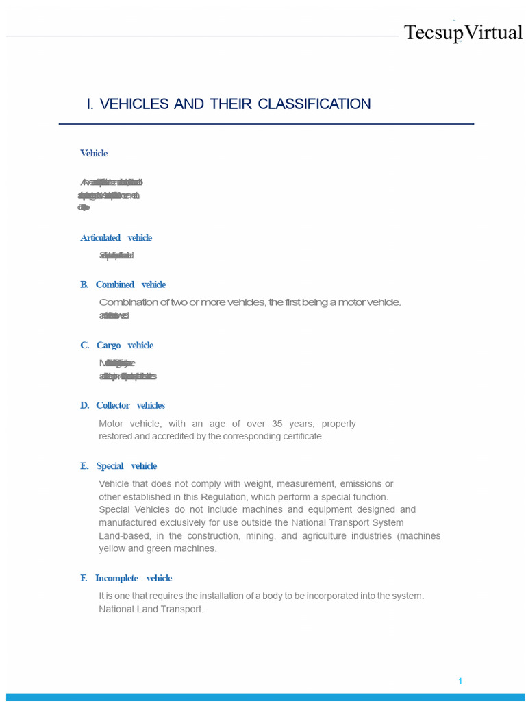 Vehicle Classification and Types Explained | PDF | Trunk (Car) | Land ...