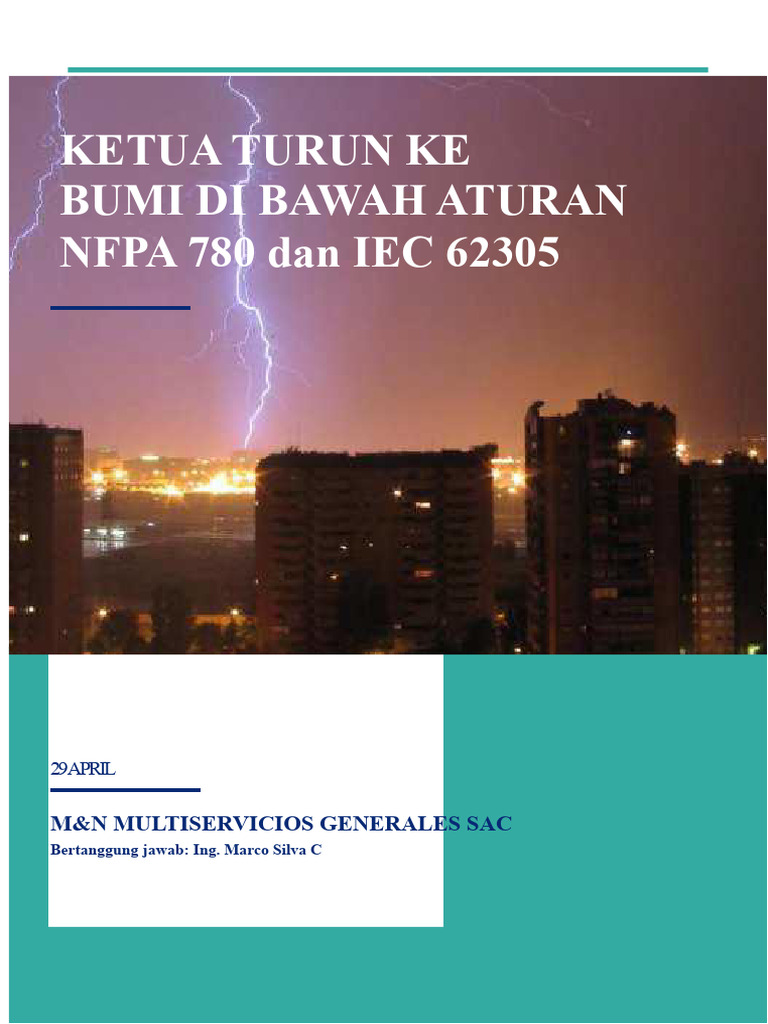Konduktor Turun ke Tanah NFPA 780 | PDF