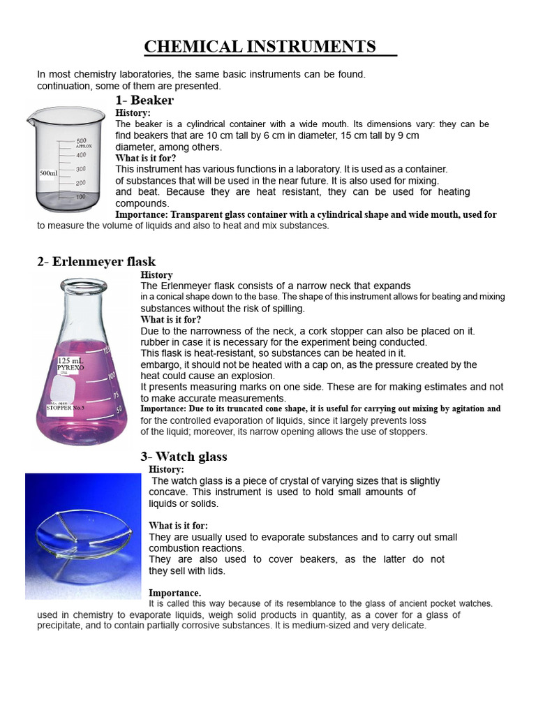 35 Chemistry Instruments | PDF | Microscope | Distillation