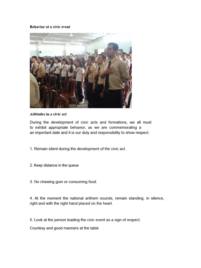 Civic Behavior | PDF