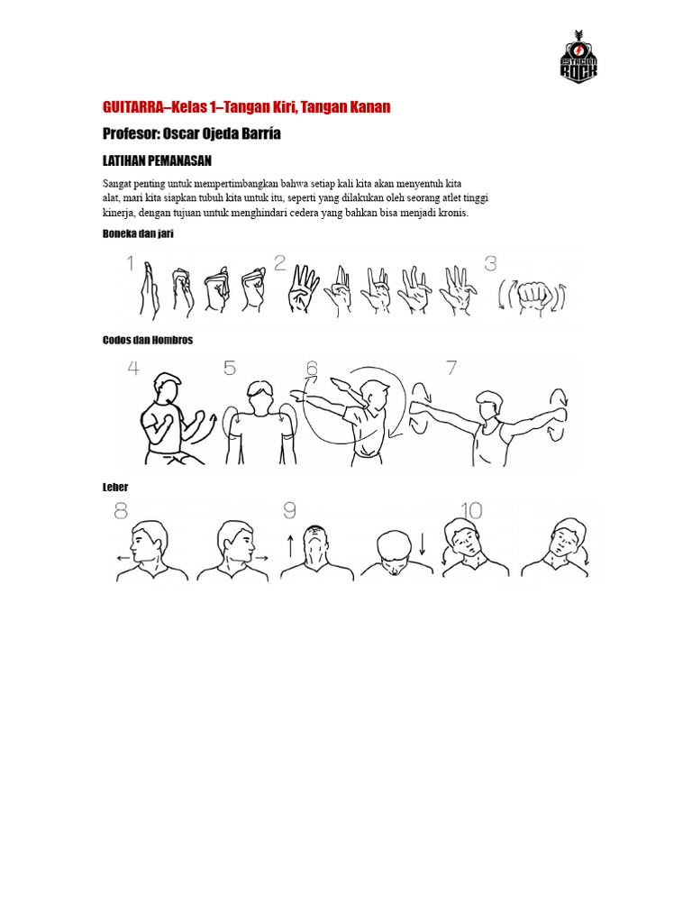 Latihan Gitar: Teknik Tangan Kiri dan Kanan | PDF
