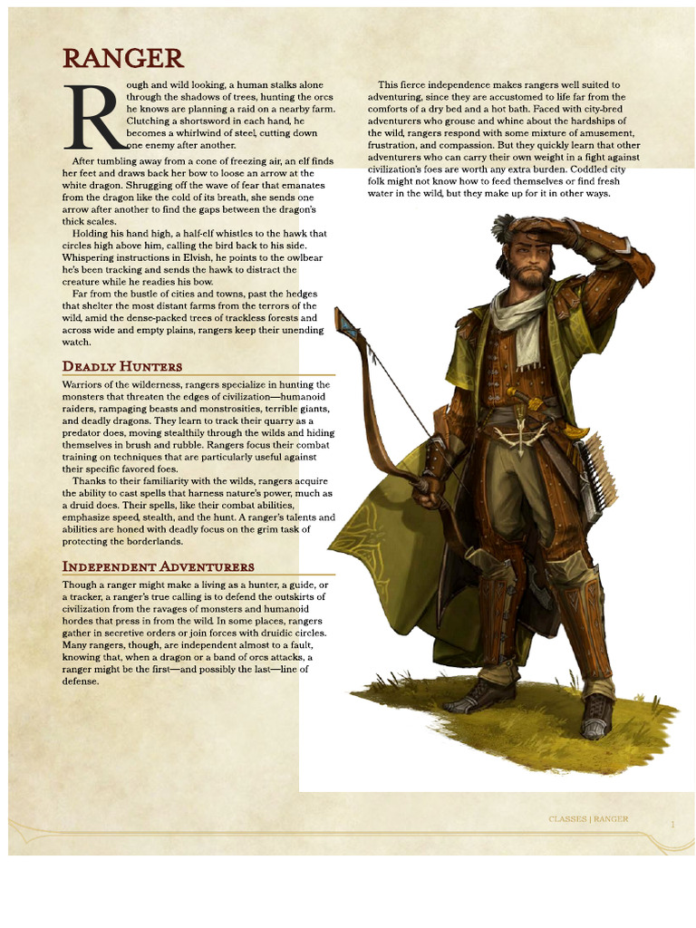 D&D 5e - Ranger Refeito | PDF