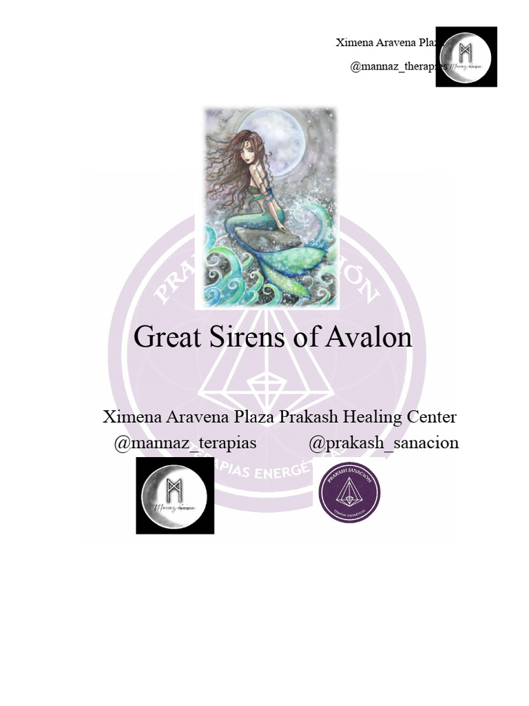 Manual of The Avalon High Sirens | PDF | Mermaid | Magician (Fantasy)