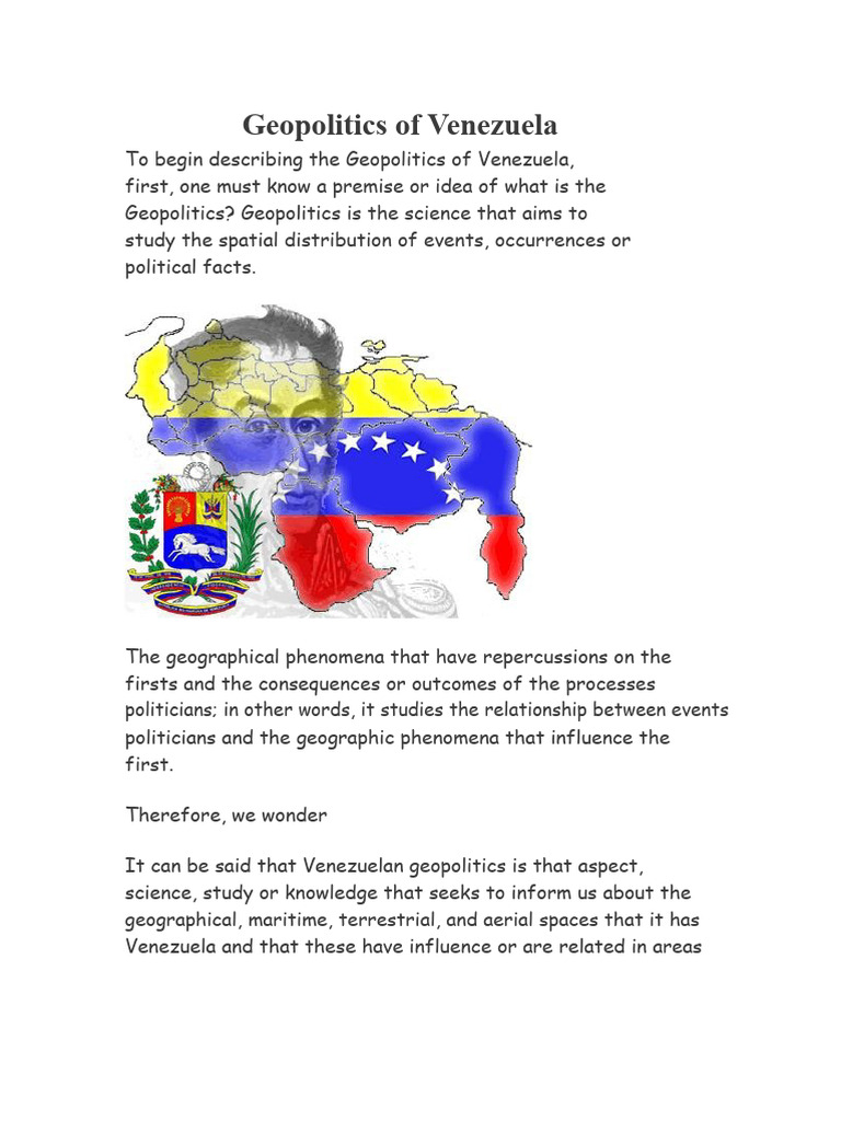 Geopolitics of Venezuela 3 | PDF | Venezuela | Gross Domestic Product