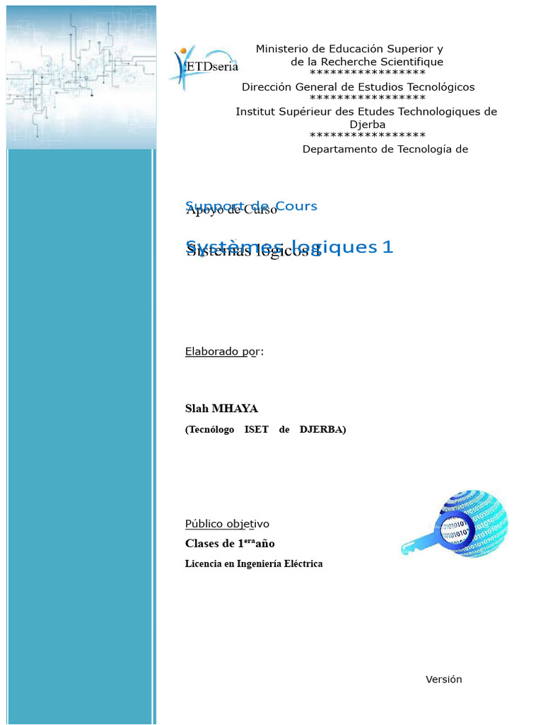 Curso Sistemas Lógicos 1+2+3 | PDF | Álgebra de Boole | Enseñanza de matemática