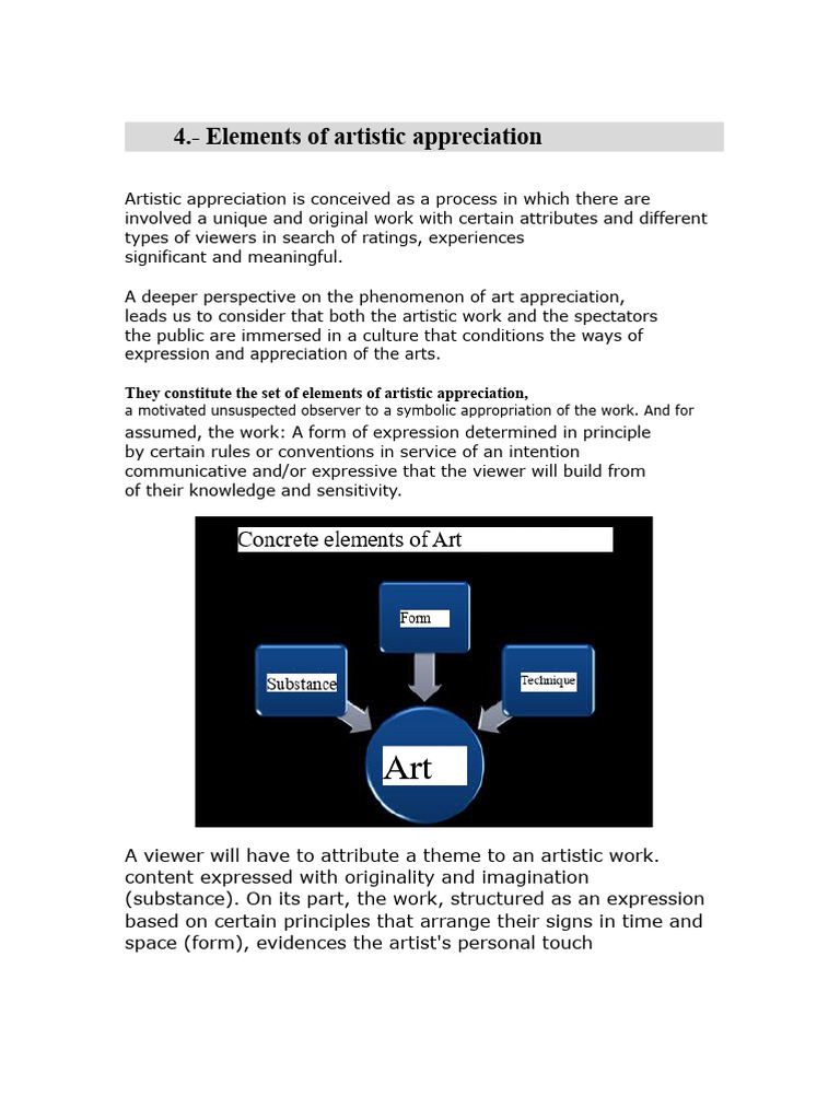 Elements of Artistic Appreciation Explained | PDF | Dances ...