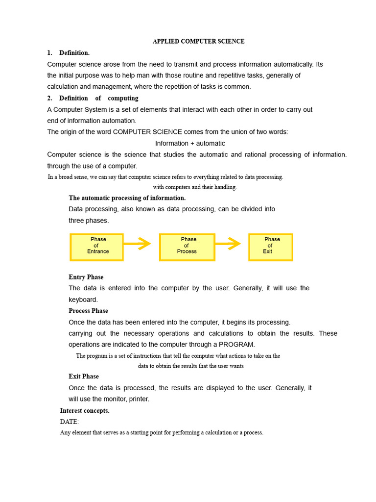 Overview of Computer Science Basics | PDF | Integrated Circuit ...