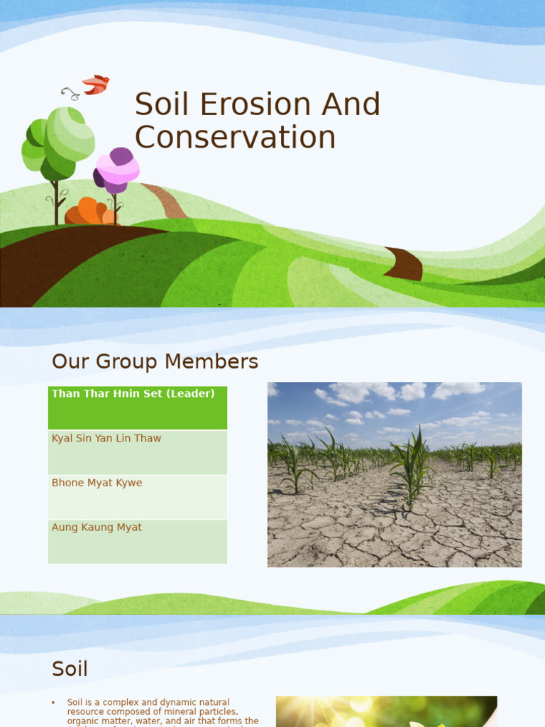 Soil Erosion and Conservation PP | PDF | Soil | Erosion