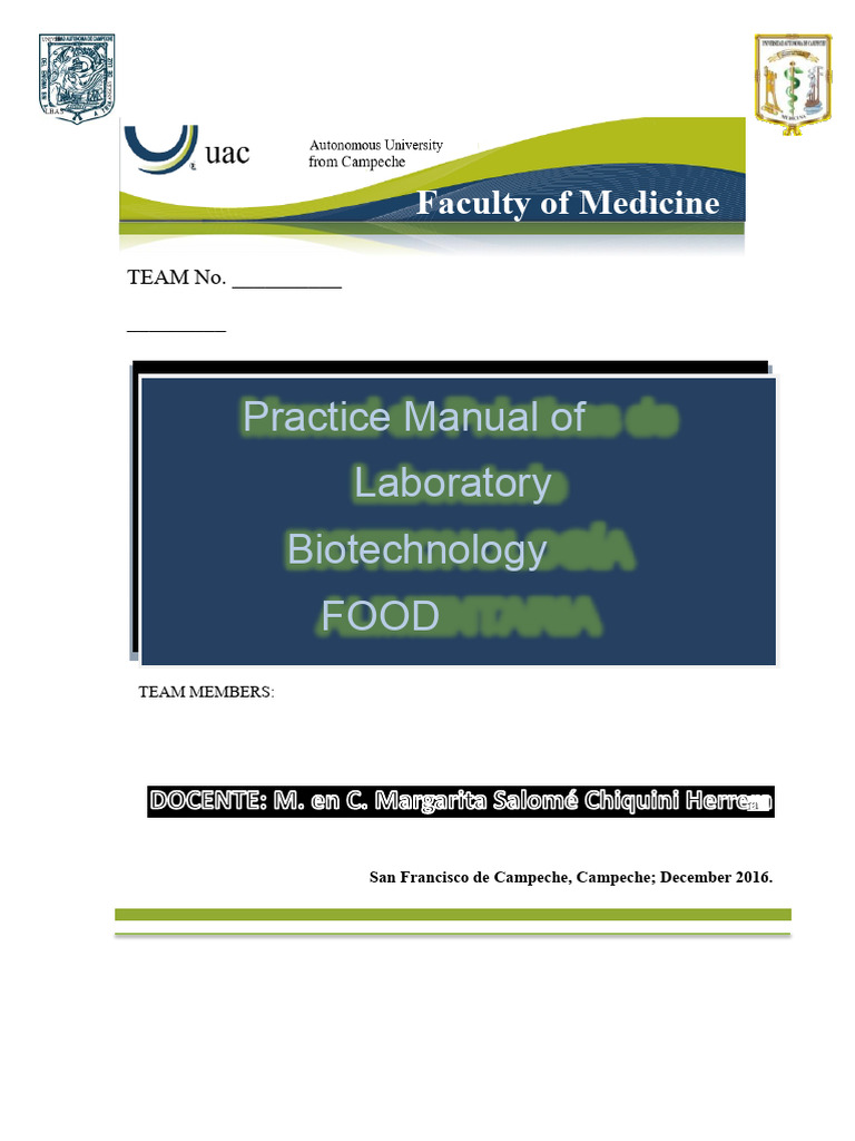 Food Biotechnology - Practical Manual - 2017 | PDF | Gene | Chromatography