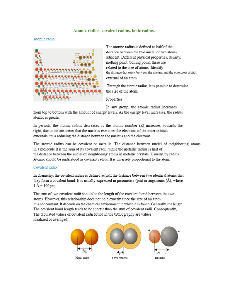 Atomic Radio | PDF | Ion | Ionic Bonding