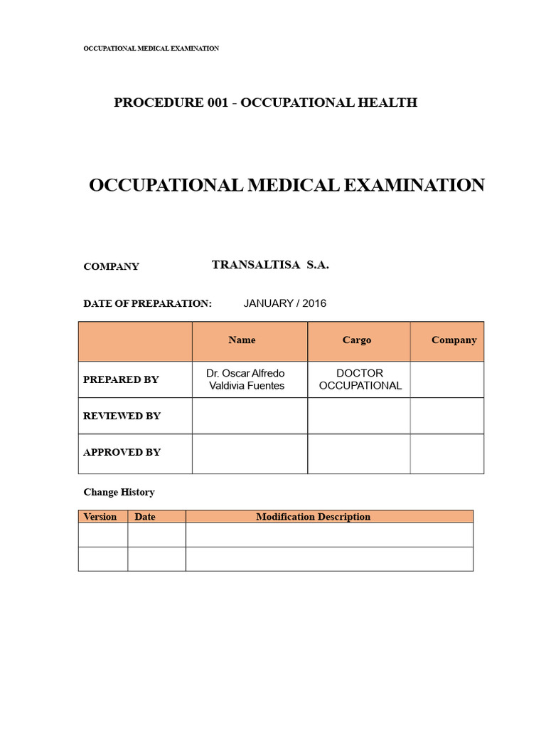 Emo Procedure | PDF | Physical Examination | Body Mass Index
