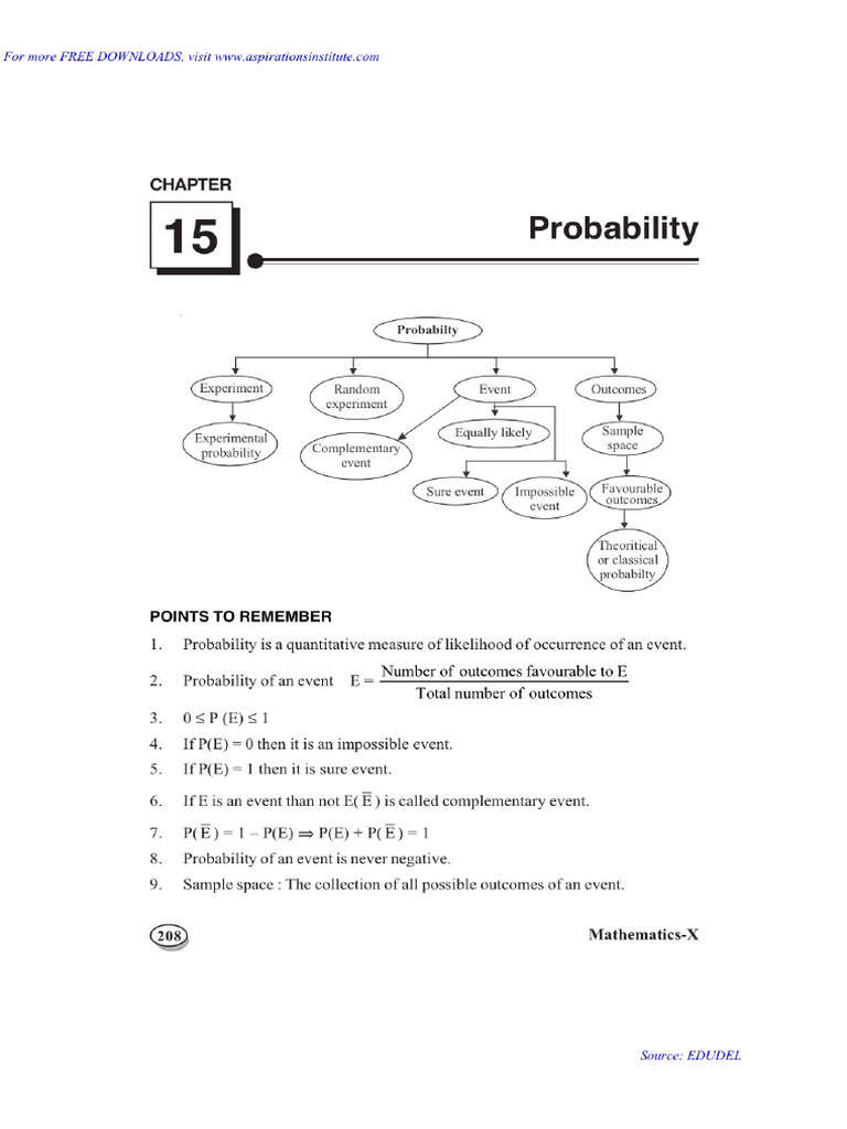 10 Maths Probability | PDF