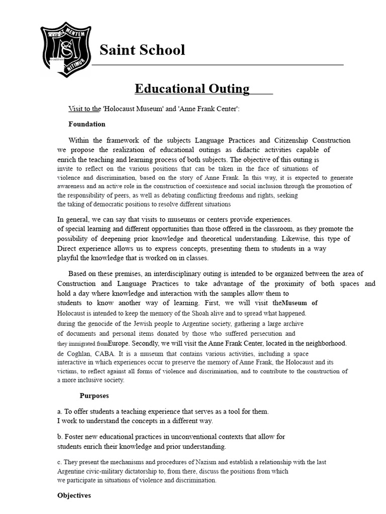 Educational Exit Project 3rd Year ° PDF | PDF | Knowledge | Museum