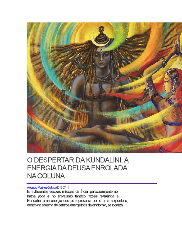 Despertar da Kundalini: Energia e Consciência | PDF | Kundalini | Tantra