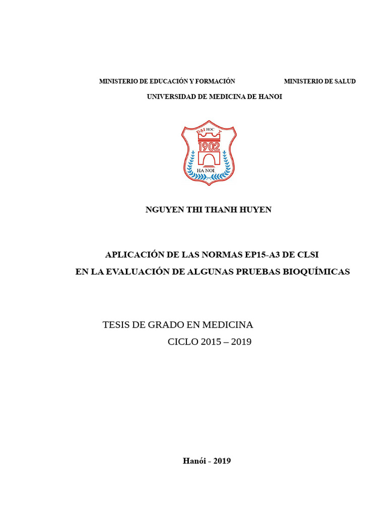 (123doc) - Aplicación de La Guía EP15-A3 de CLSI en La Evaluación de ...