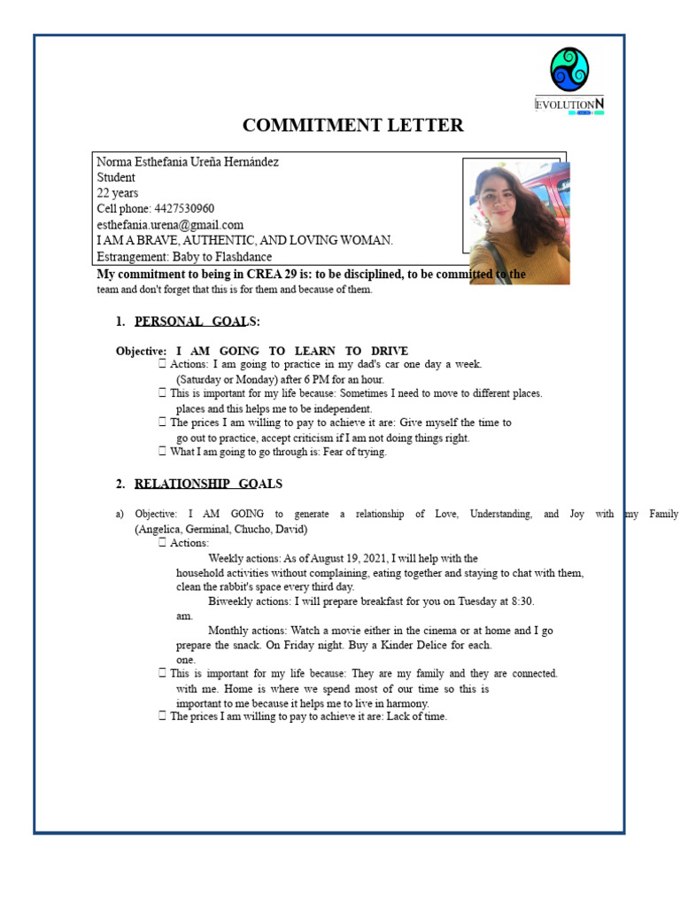 Letter of Commitment | PDF