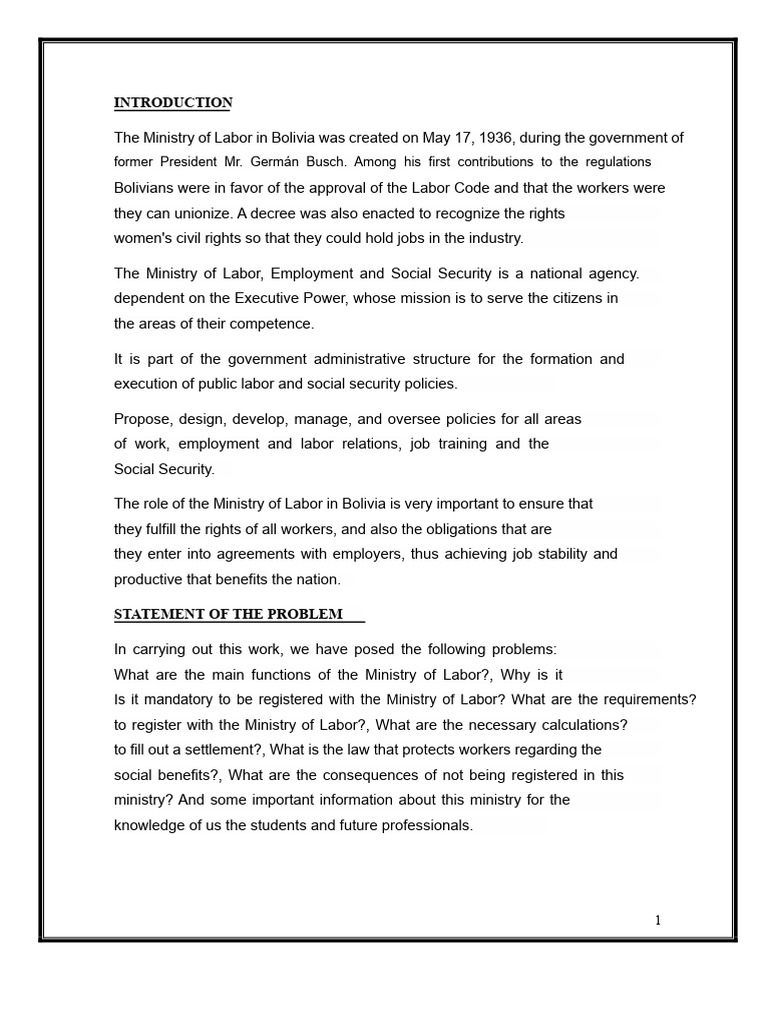 Ministry of Labor - Theoretical Framework 2 | PDF | Employment | Survey ...