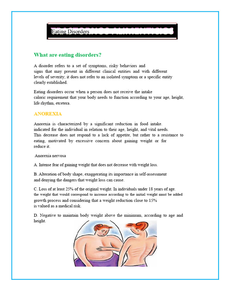 Eating Disorders | PDF | Anorexia Nervosa | Eating Disorder