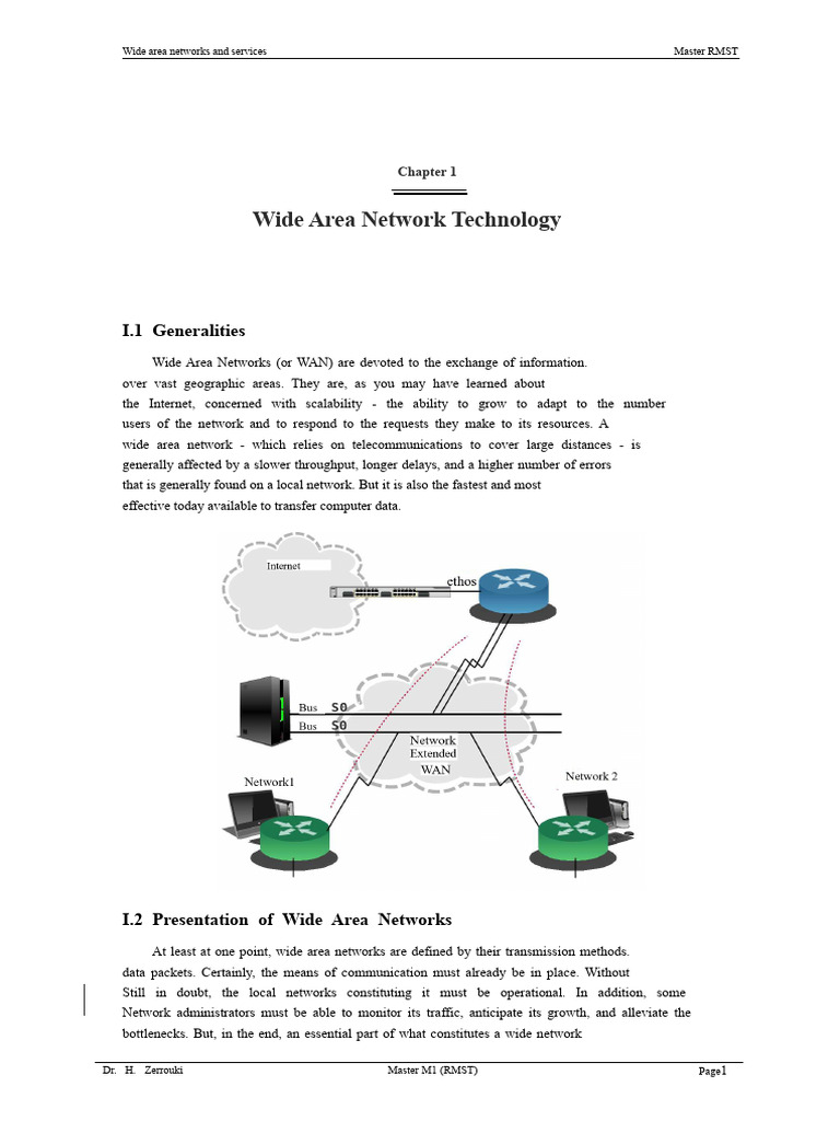 Chapter 1 (Wide Area Network Technology) | PDF | Computer Network ...