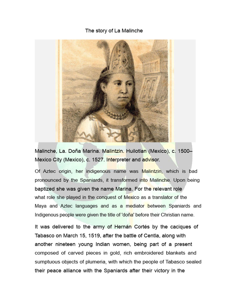 La Malinche Is A Traitor. | PDF | Hernán Cortés | Spanish Empire