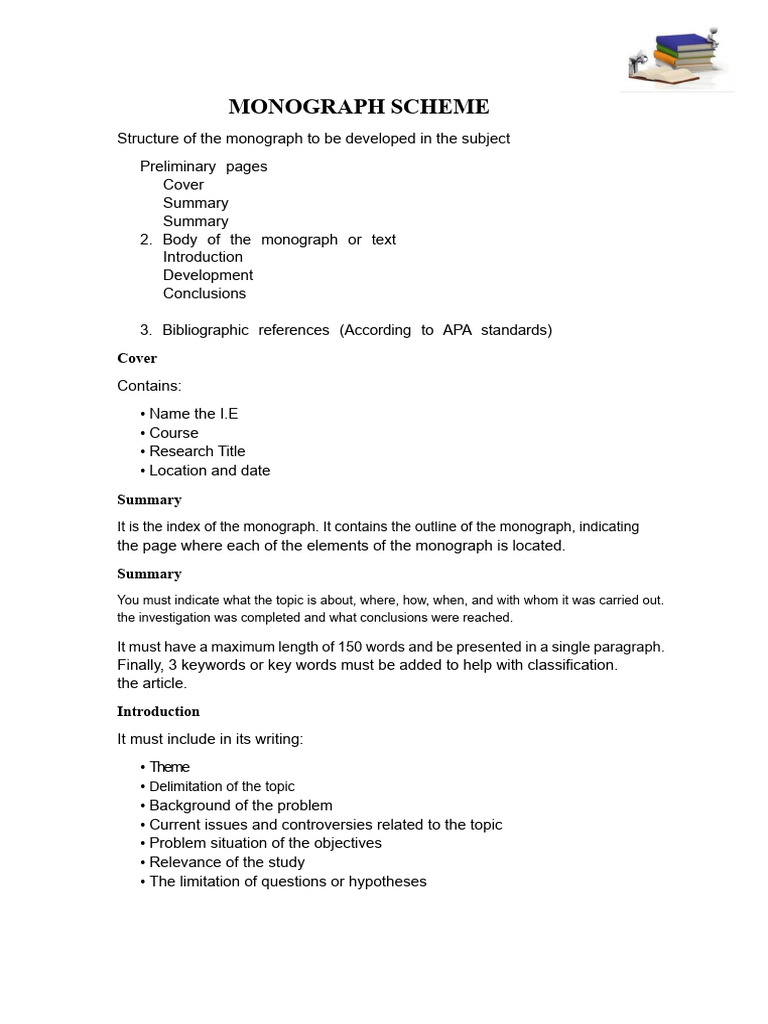 Monograph Outline | PDF | Note (Typography) | Citation
