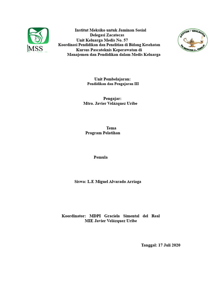 PROGRAM PELATIHAN | PDF