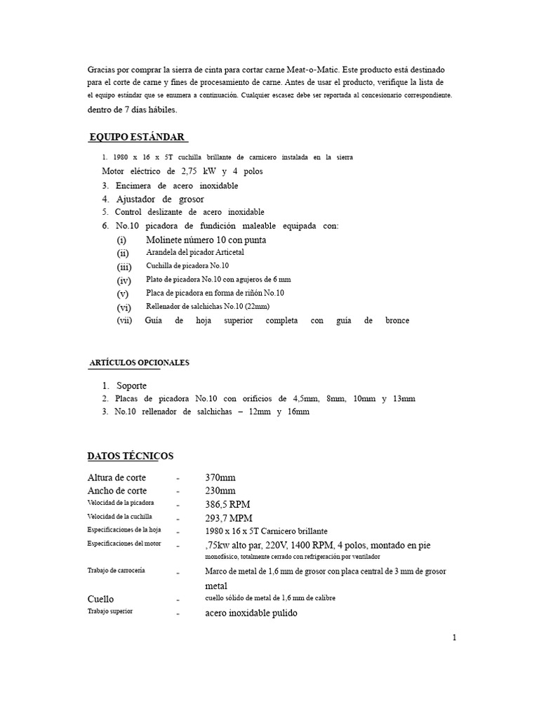 Libro de Meat 0 Matic | PDF | Tornillo | Ingeniería mecánica