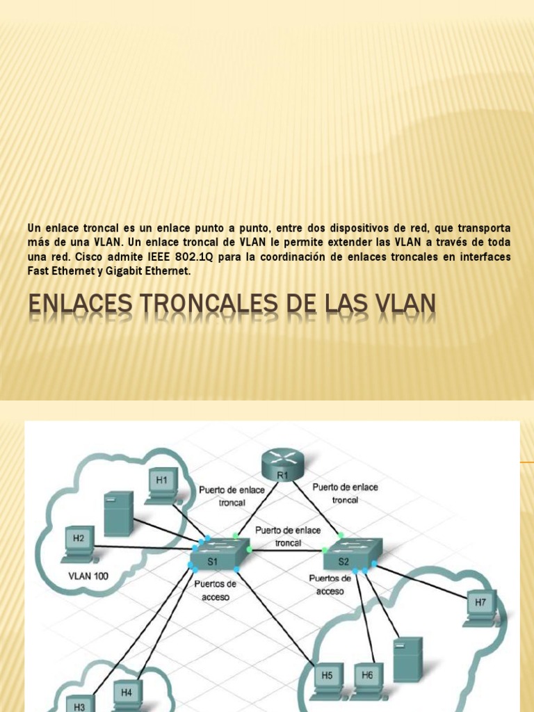 eNLACES TRONCALES | PDF | Conmutador de red | Red de arquitectura