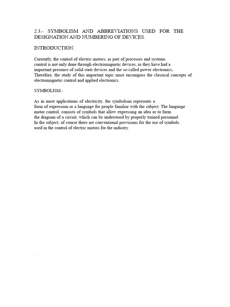 2.3 Symbols and Abbreviations Used For The Designation and Numbering of ...