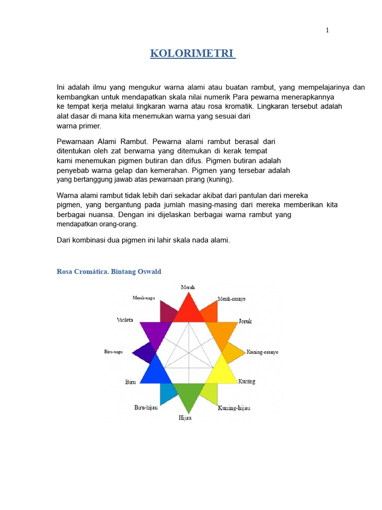 Pedoman No. 9 Kolorimetri | PDF