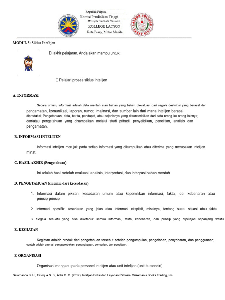 Modul 5 6 (1) Intelijen Polisi | PDF