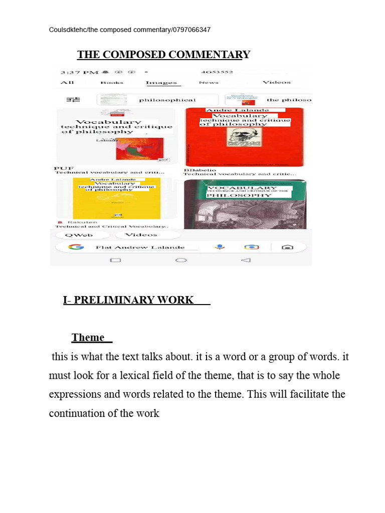 The Composed Commentary | PDF | Lexicon | Semantics