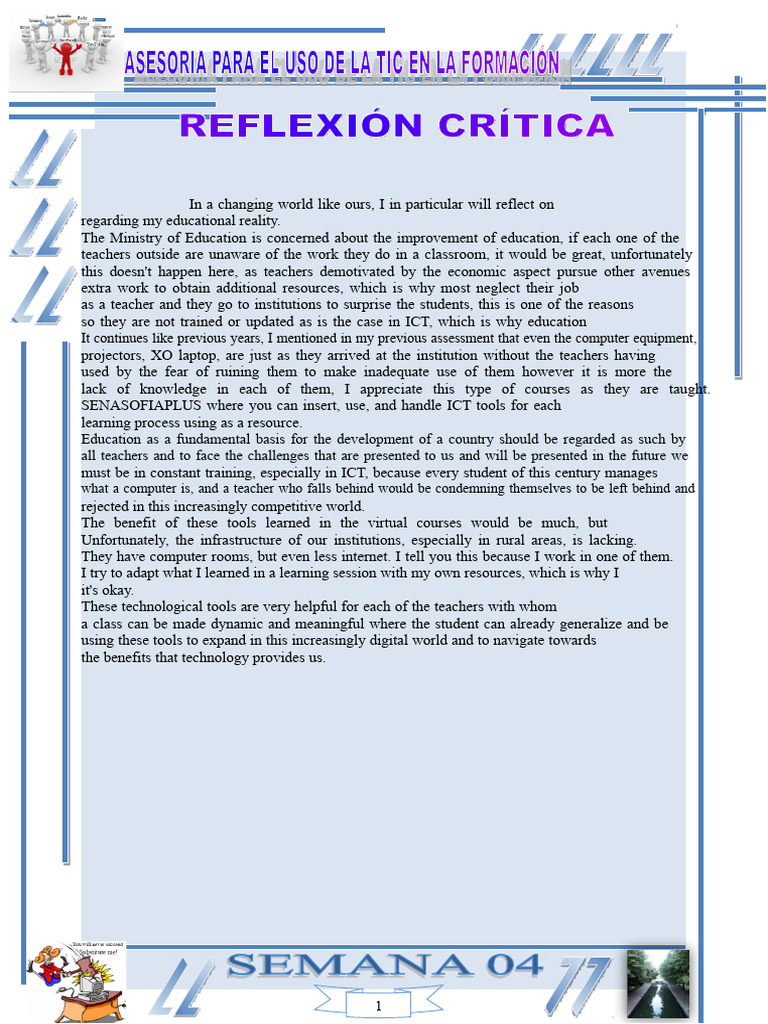 Critical Reflection | PDF