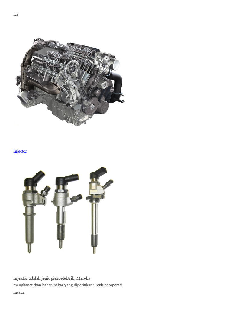 Sensor Dan Aktuator Utama Mesin Diesel - Piè | PDF