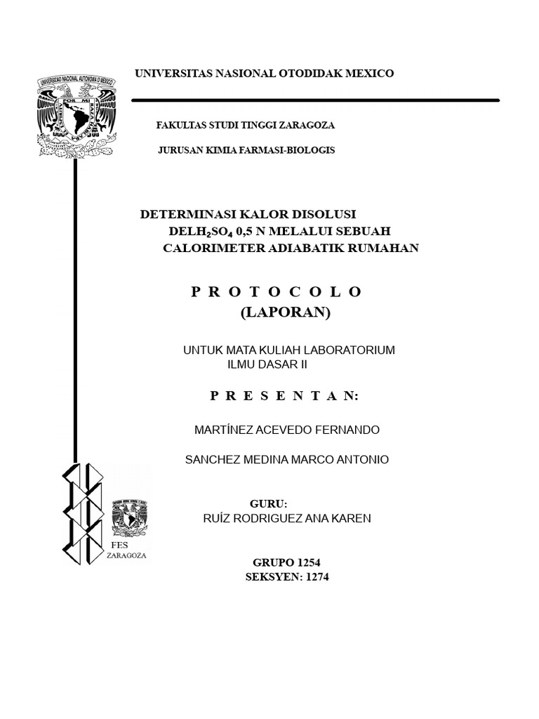 Kalor Pelarutan H2SO4 dalam Kalorimeter Adiabatik | PDF