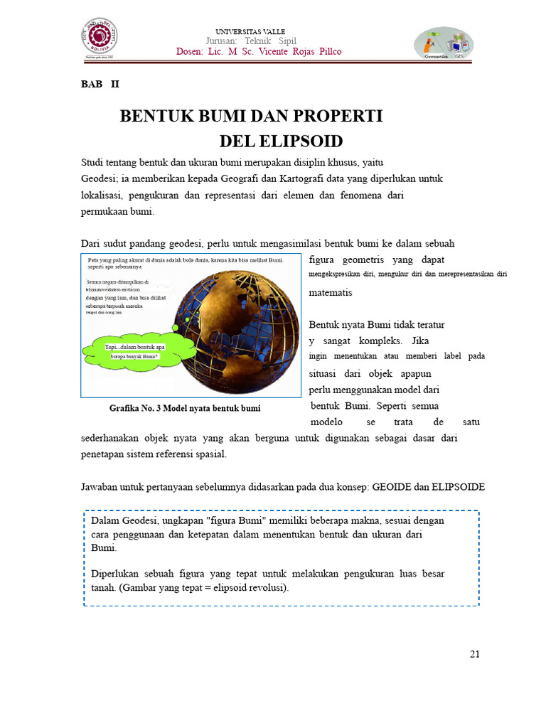 Geomatika Bentuk Bumi | PDF