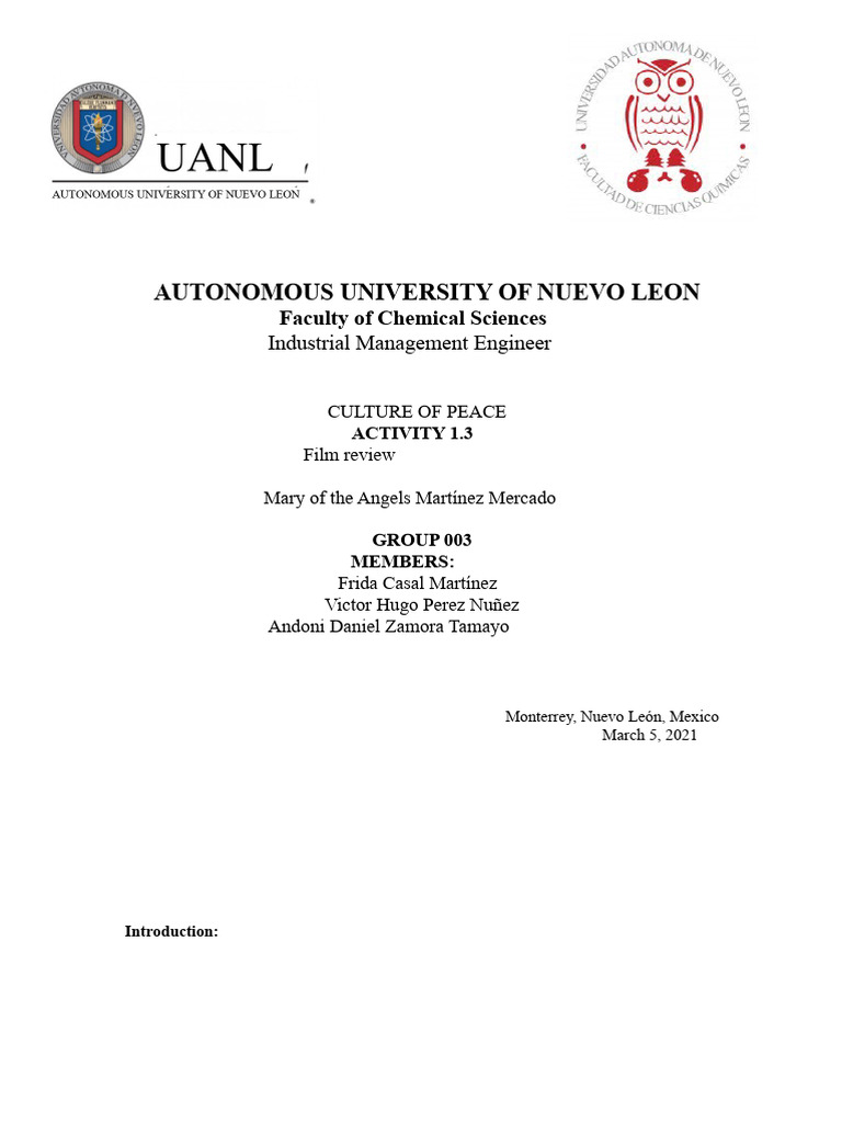 Evidence. Critical Film Review | PDF