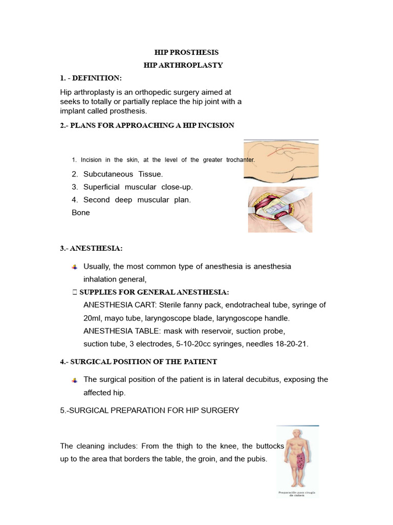 Hip Summary | PDF | Hip | Surgery