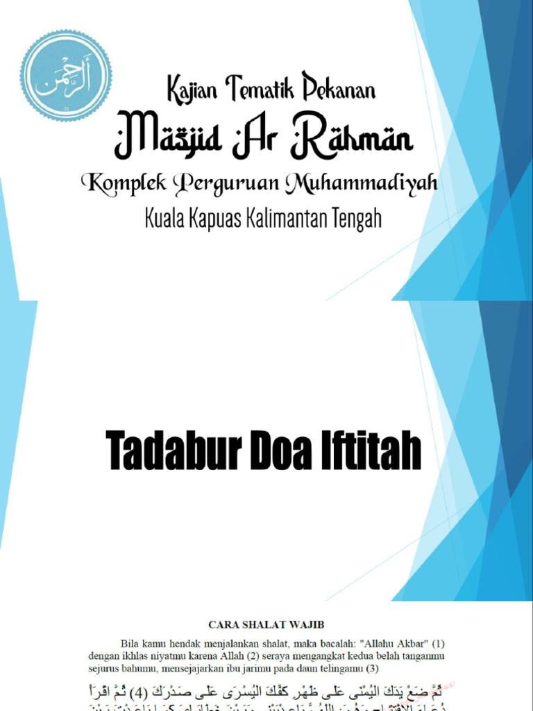 Tadabbur Doa Iftitah 1 | PDF