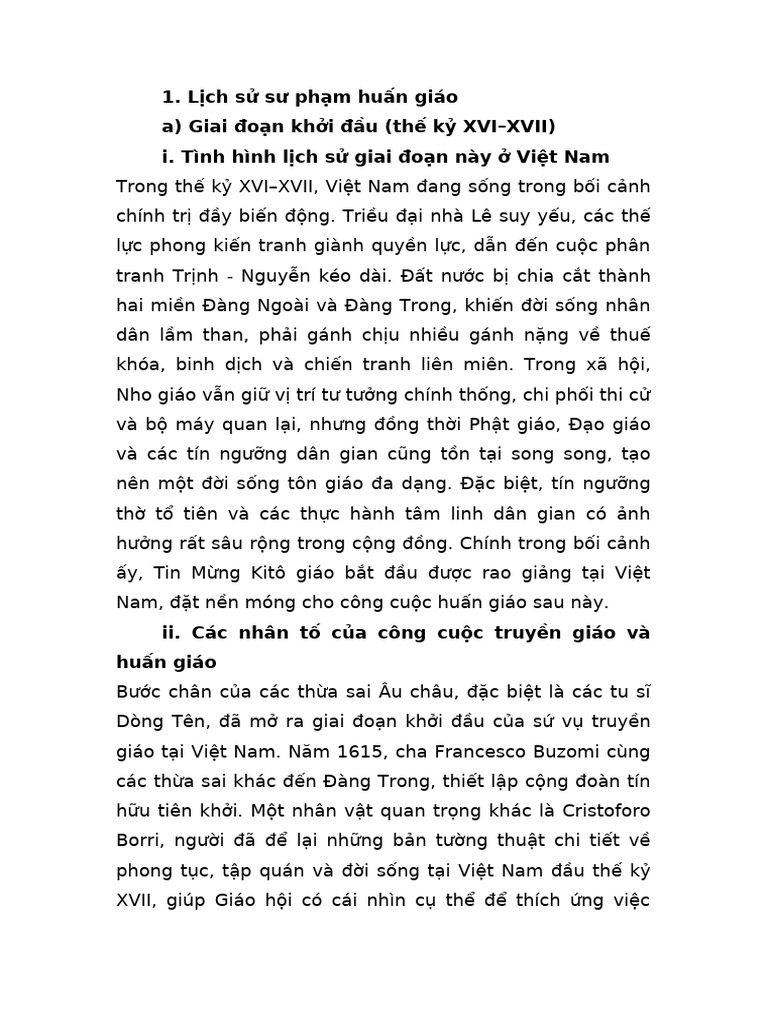 Giai Doan Khoi Dau The Ky 16 - 17 | PDF