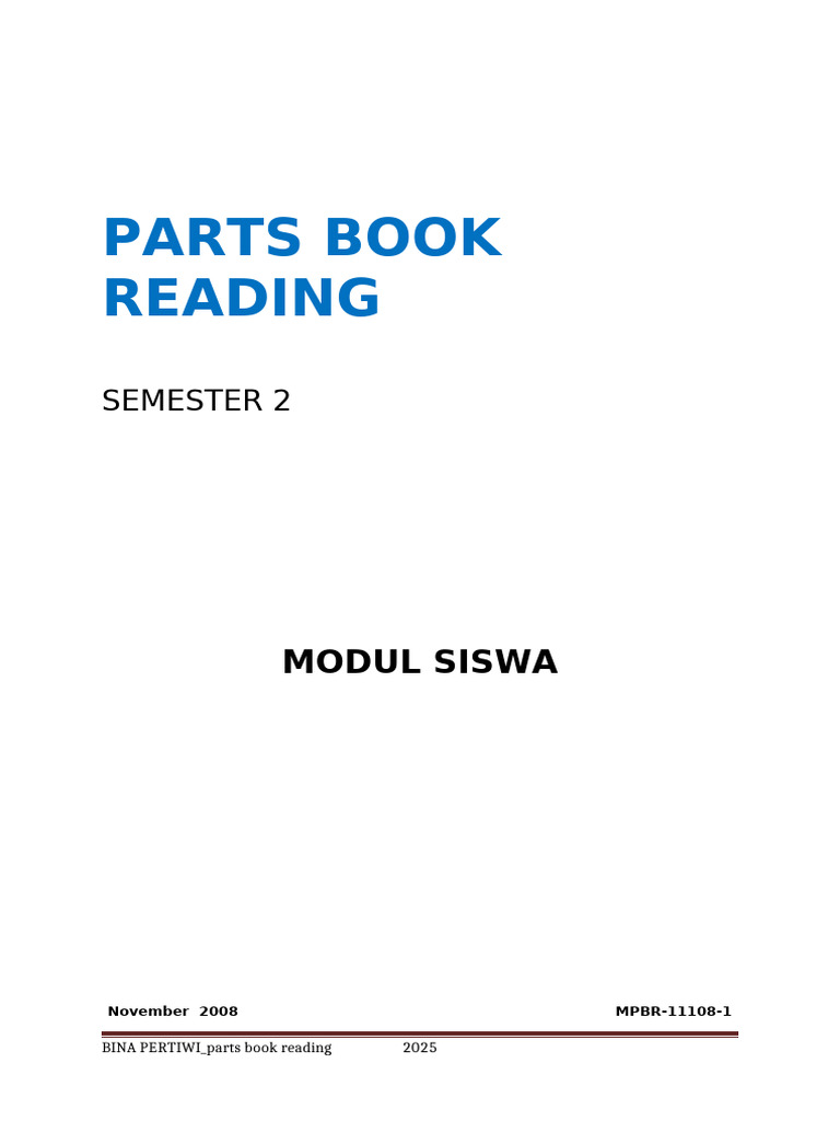 Pelatihan Membaca Parts Book Komatsu | PDF